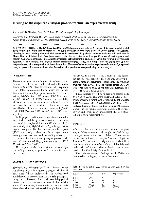 (PDF) Healing of the displaced condylar process fracture: an ...