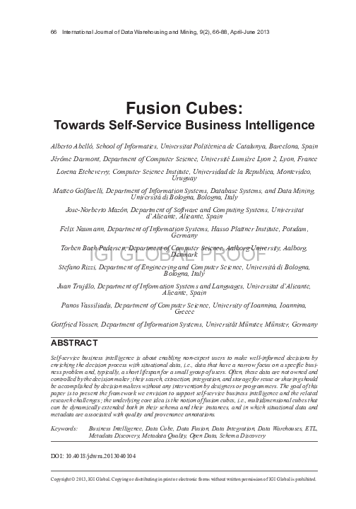 (PDF) Fusion Cubes