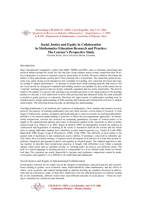 (PDF) The Learner’s Perspective Study