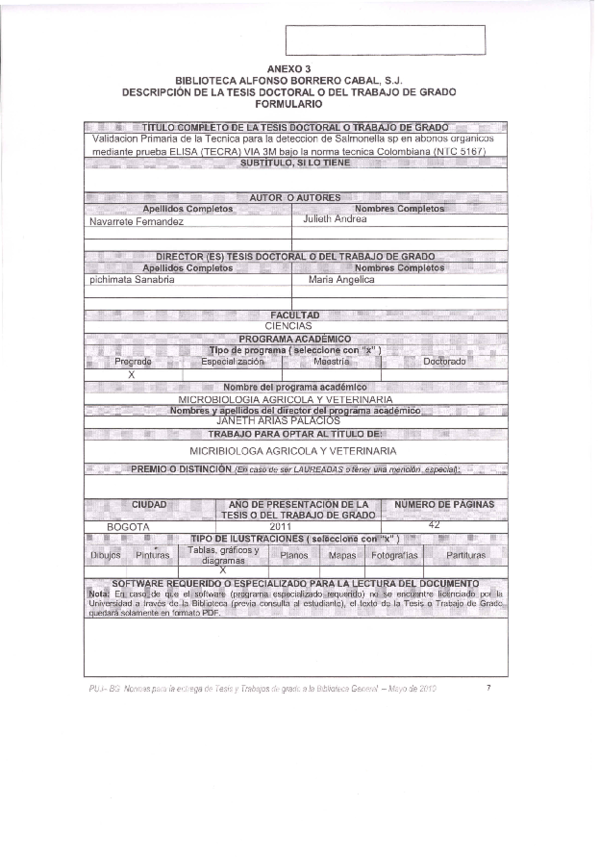 (PDF) Validación primaria de la técnica para la detección de Salmonella ...
