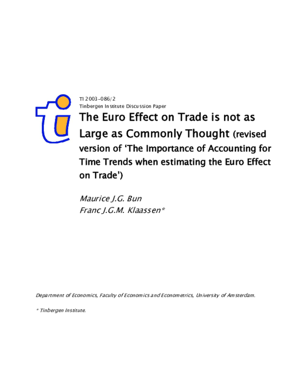 (PDF) The Importance of Accounting for Time Trends when Estimating the ...