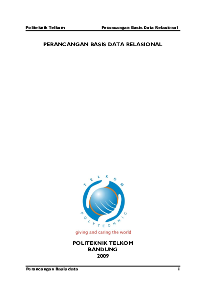 (PDF) Perancangan Basis Data Relasional