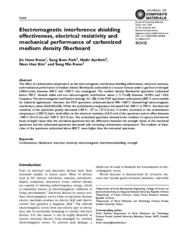 (PDF) Electromagnetic interference shielding effectiveness of polypyrrole-silver nanocomposite ...