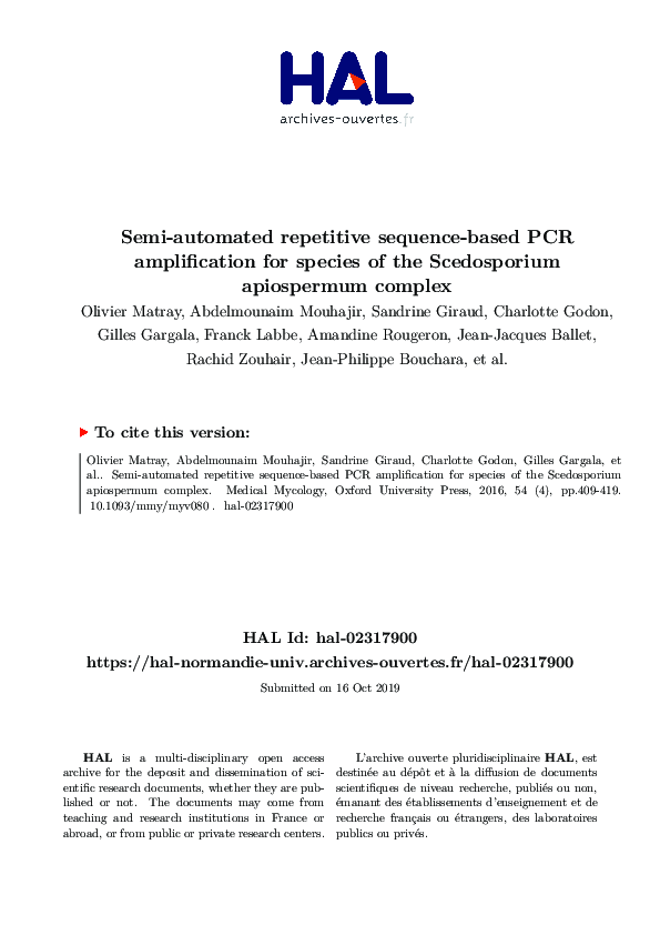 (PDF) Semi-automated repetitive sequence-based PCR amplification for ...