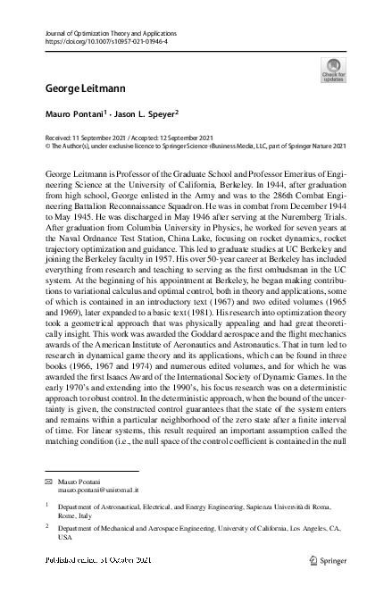 (PDF) George Leitmann