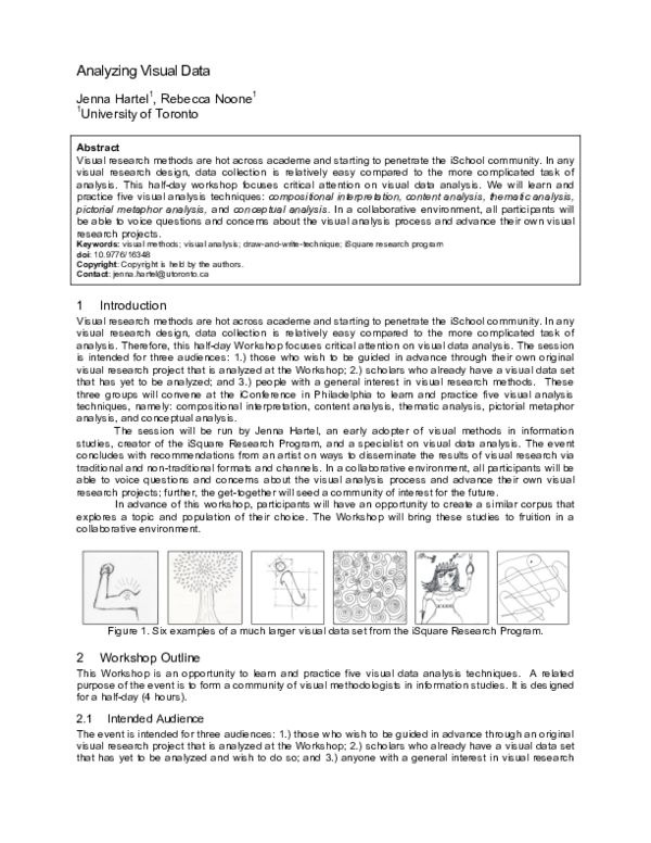 (PDF) Analyzing Visual Data