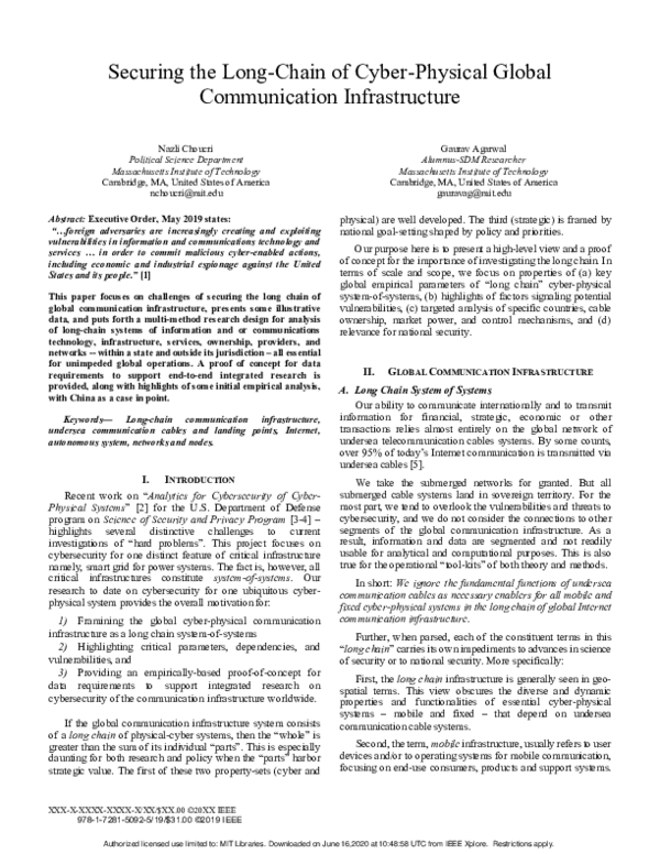(PDF) Securing the Long-Chain of Cyber-Physical Global Communication ...