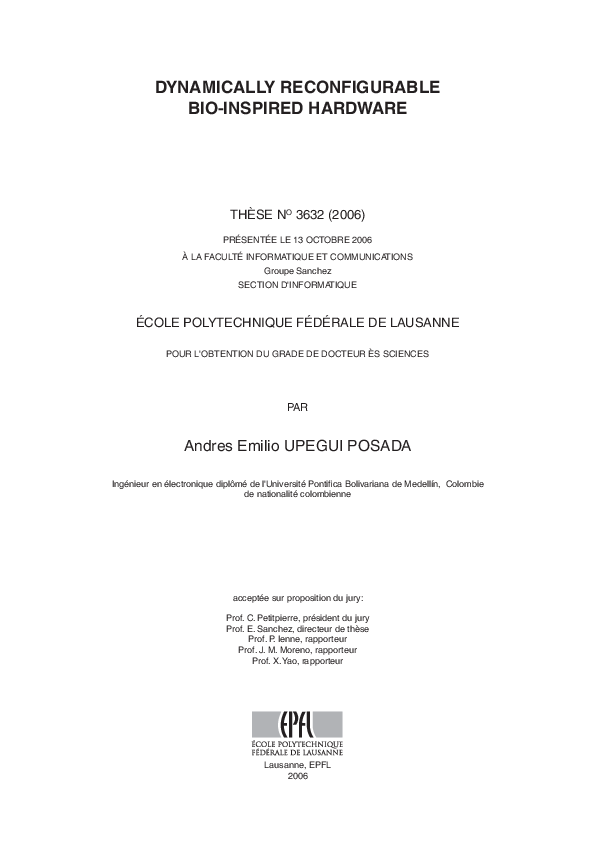 (PDF) Dynamically reconfigurable bio-inspired hardware