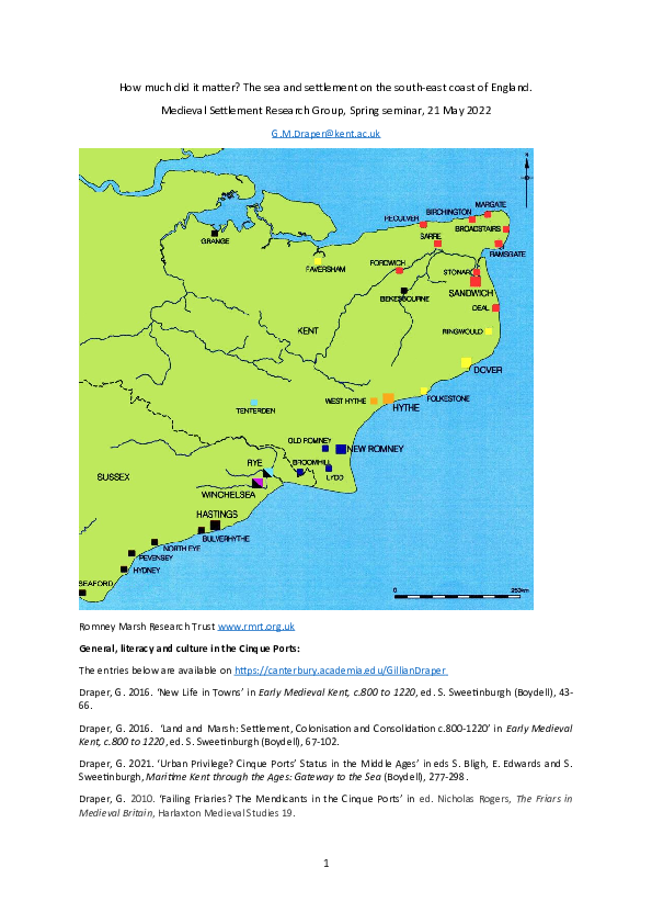 (DOC) Bibliography Coastal Landscape and Settlement How much did the ...