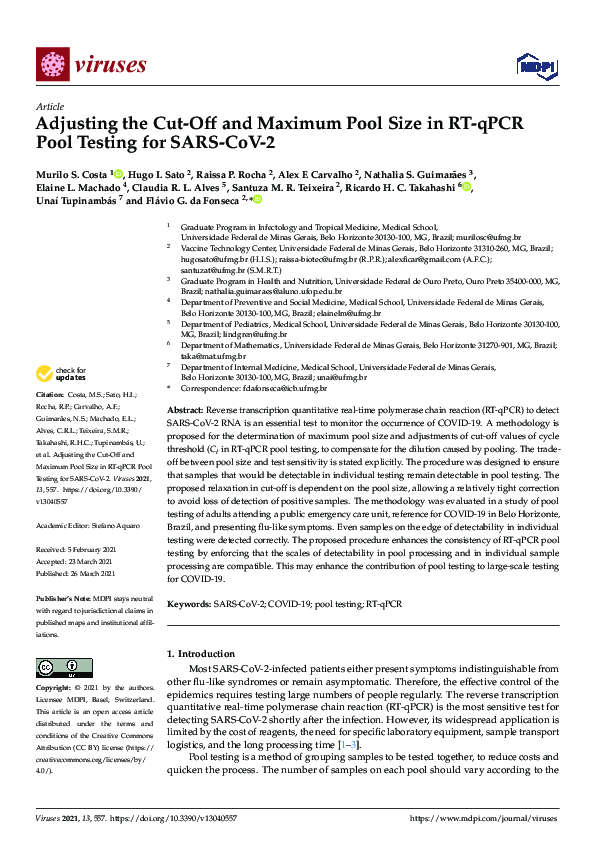(PDF) Adjusting the Cut-Off and Maximum Pool Size in RT-qPCR Pool ...