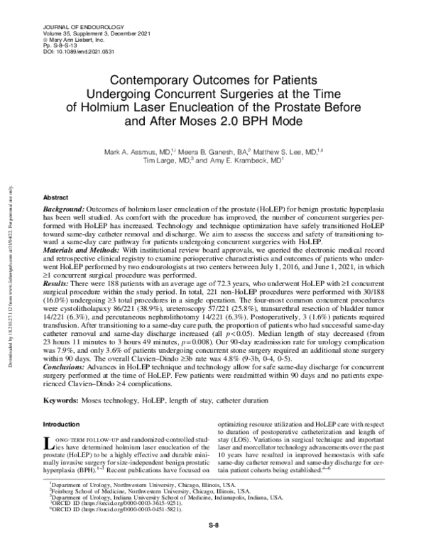 (PDF) Contemporary Outcomes for Patients Undergoing Concurrent ...