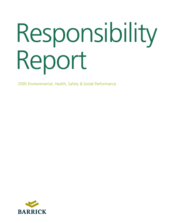 (PDF) Responsibility Report: 2005 Environmental, Health, Safety ...