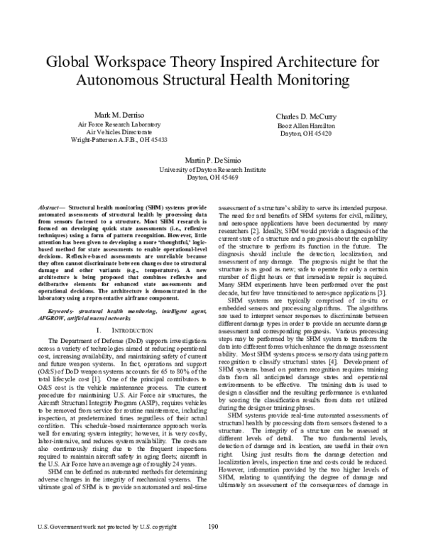 (PDF) Global workspace theory inspired architecture for autonomous ...