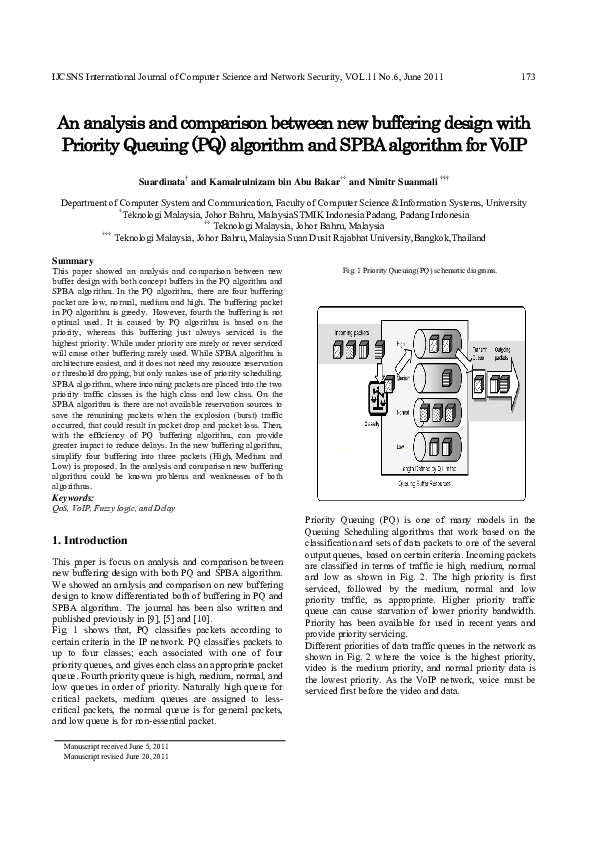 (PDF) An analysis and comparison between new buffering design with Priority Queuing (PQ ...