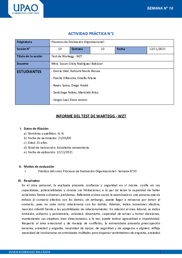 (DOC) Informe de Test WZT