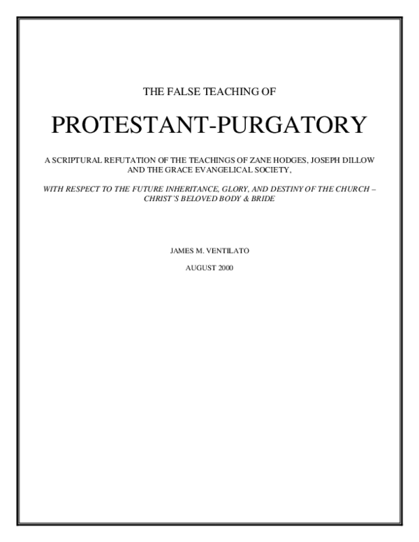 (PDF) A SCRIPTURAL REFUTATION OF THE TEACHINGS OF ZANE HODGES, JOSEPH ...
