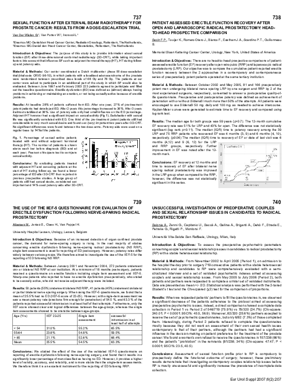 (PDF) The use of the IIEF-5 questionnaire for evaluation of erectile ...