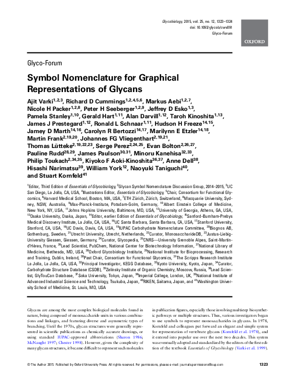 Glycan Nomenclature Pdf | Glycan Nomenclature and Summary of Glycan ...