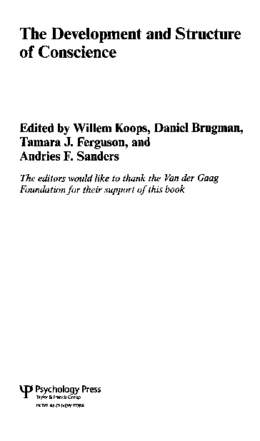 (PDF) The Development and Structure of Conscience