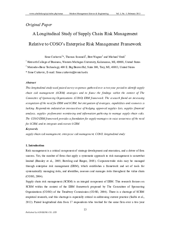 PDF A Longitudinal Study Of Supply Chain Risk Management Relative To pdf-a-longitudinal-study-of-supply-chain-risk-management-relative-to