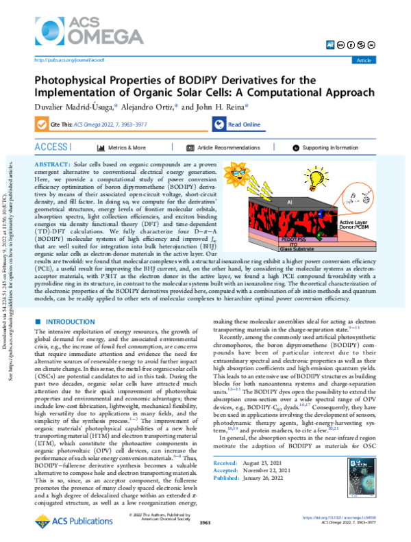 (PDF) Photophysical Properties of BODIPY Derivatives for the ...