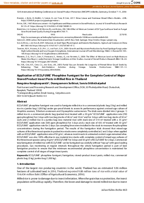 (PDF) Application of ECO2FUME® phosphine fumigant for the complete ...