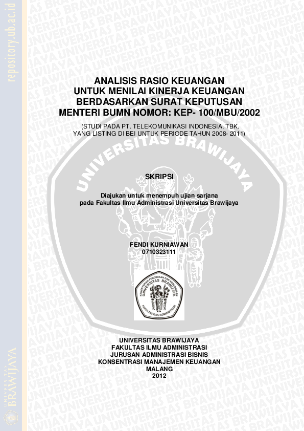 (PDF) Analisis Rasio Keuangan Untuk Menilai Kinerja Keuangan ...