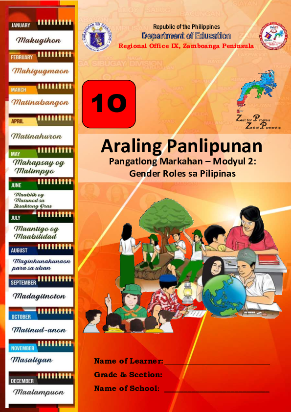 (PDF) Pangatlong Markahan -Modyul 2: Gender Roles sa Pilipinas