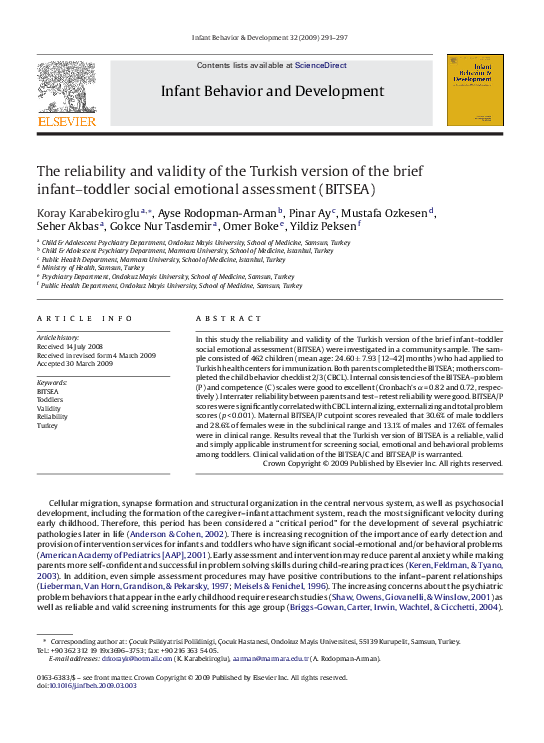 (PDF) The reliability and validity of the Turkish version of the brief ...