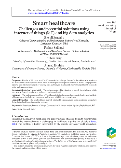 (PDF) Smart healthcare