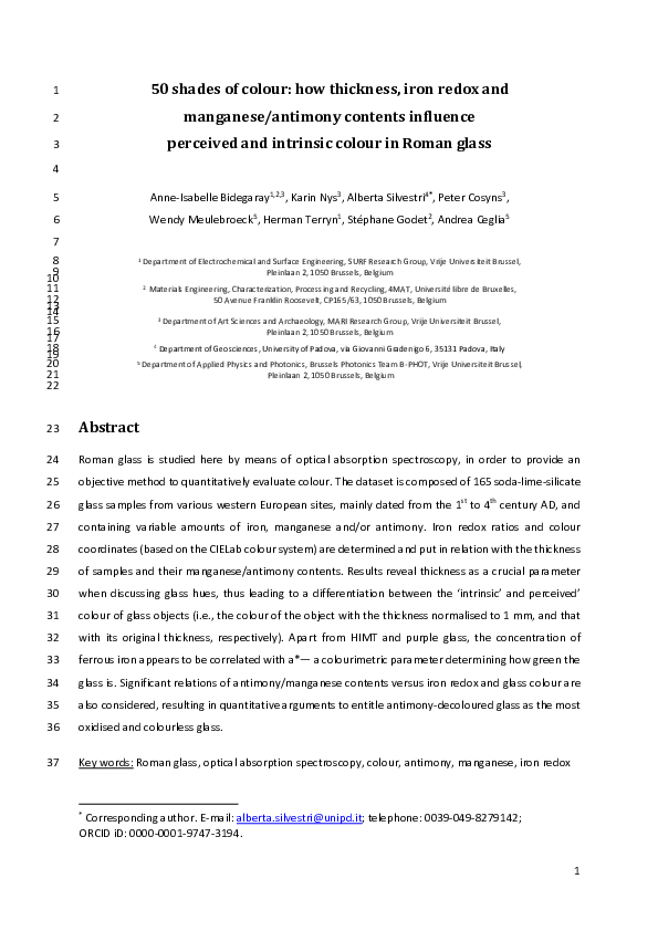 (PDF) 50 shades of colour: how thickness, iron redox and manganese ...