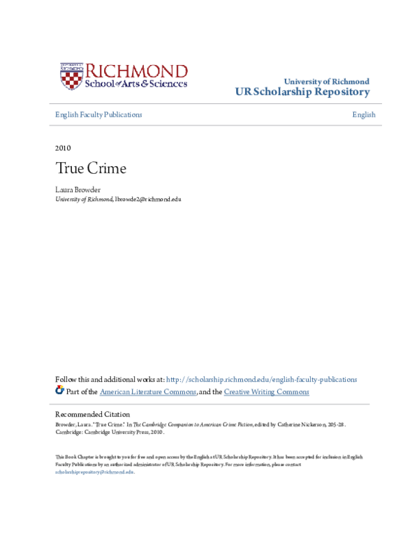 (PDF) True Crime