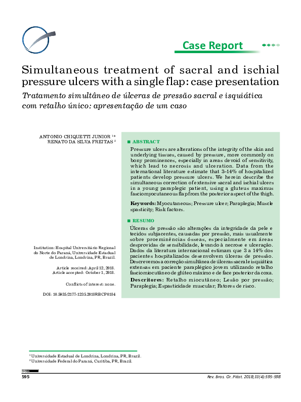 (PDF) Simultaneous treatment of sacral and ischial pressure ulcers with ...