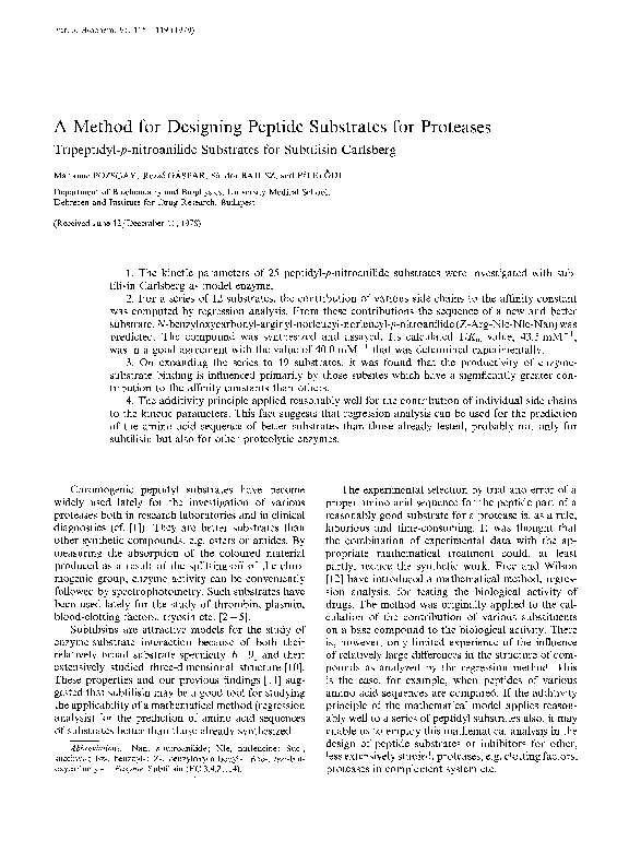 (PDF) A Method for Designing Peptide Substrates for Proteases ...