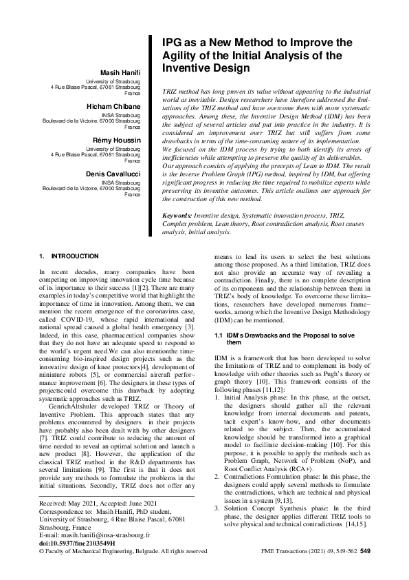 (PDF) IPG as a new method to improve the agility of the initial ...