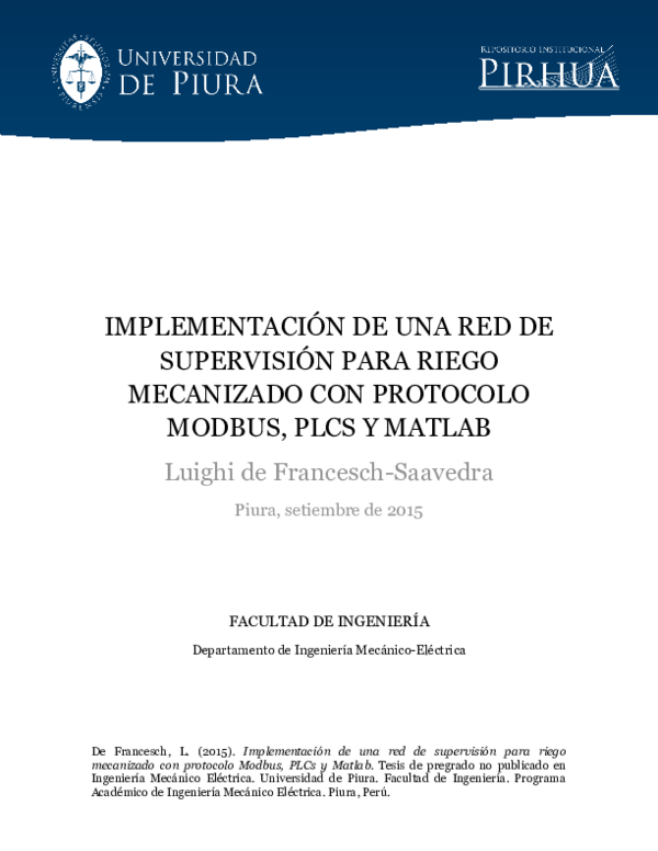 (PDF) Implementación de una red de supervisión para riego mecanizado con protocolo Modbus, PLCs ...
