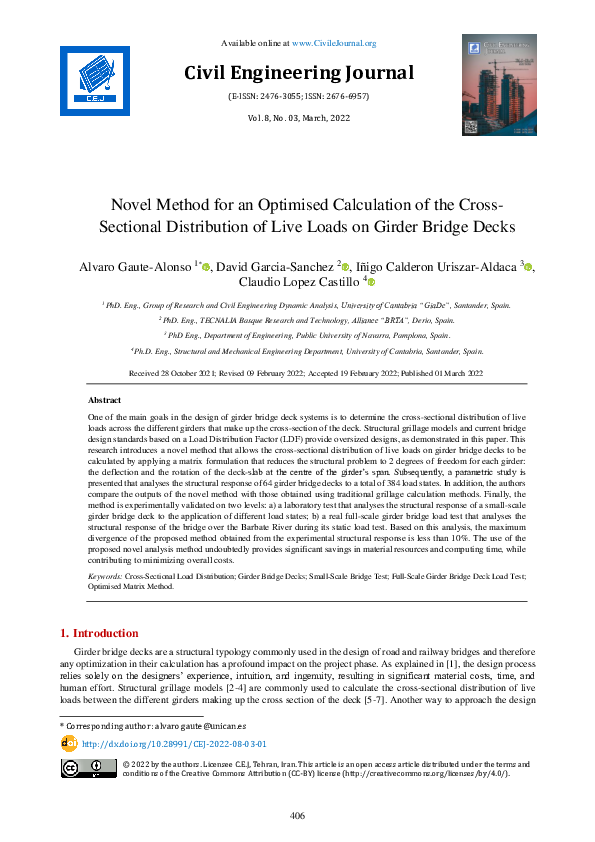(PDF) Novel Method for an Optimised Calculation of the Cross-Sectional ...