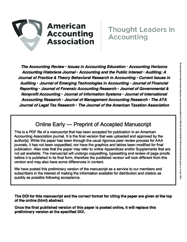 (PDF) Fraud Risk Assessment: A Story Based Approach Outperforms the ...