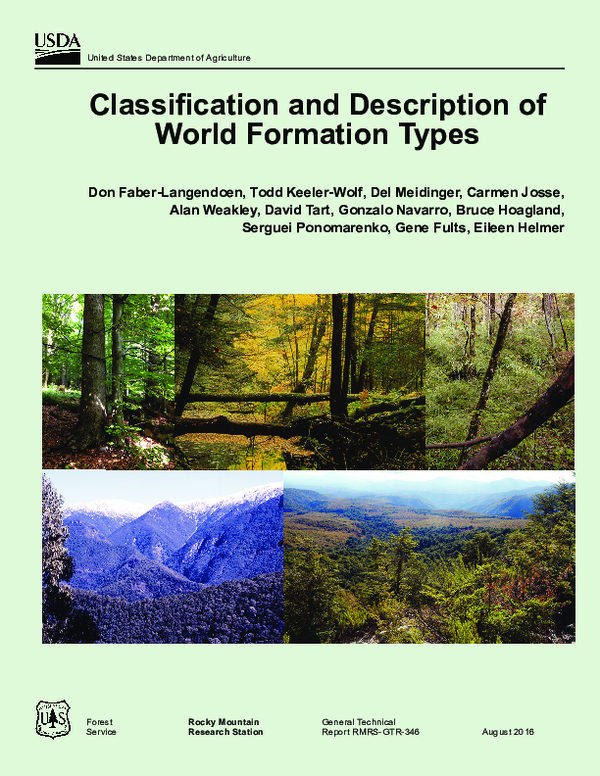 (PDF) Classification and description of world formation types