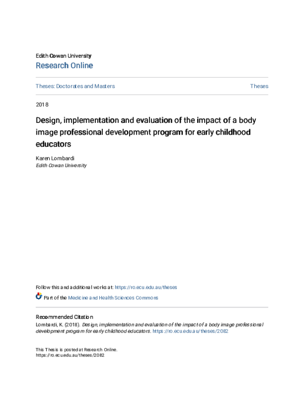 (PDF) Design, implementation and evaluation of the impact of a body ...