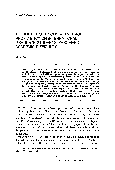 (PDF) The impact of English-language proficiency on international ...