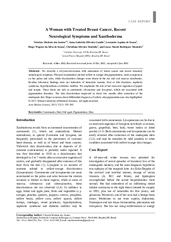 (PDF) A woman with treated breast cancer, recent neurological symptoms ...