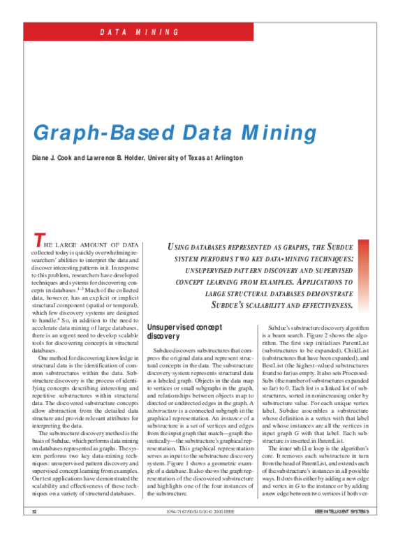 (PDF) Graph-based data mining
