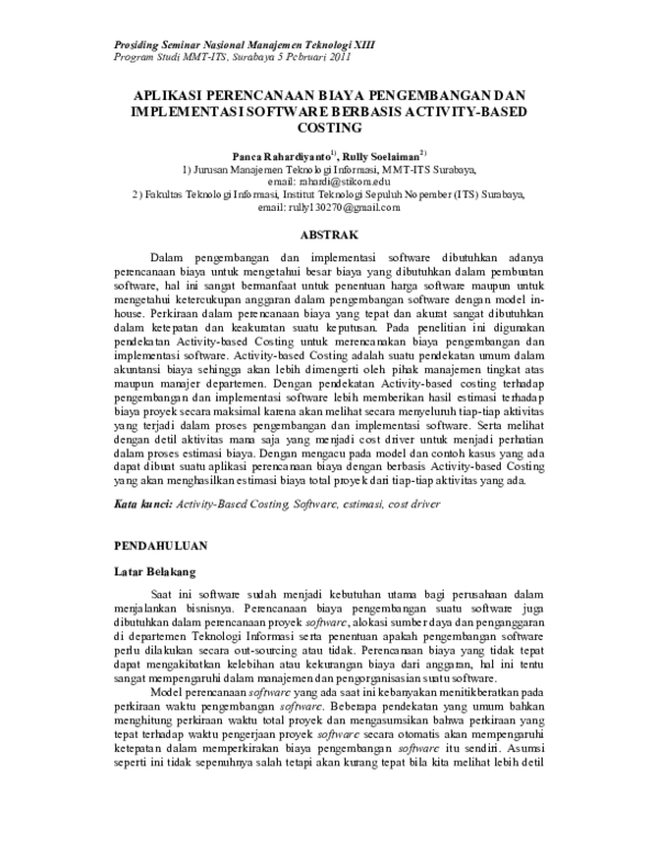 (PDF) Aplikasi Perencanaan Biaya Pengembangan Dan Implementasi Software ...