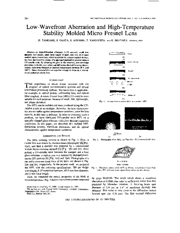(PDF) Low-wavefront aberration and high-temperature stability molded ...