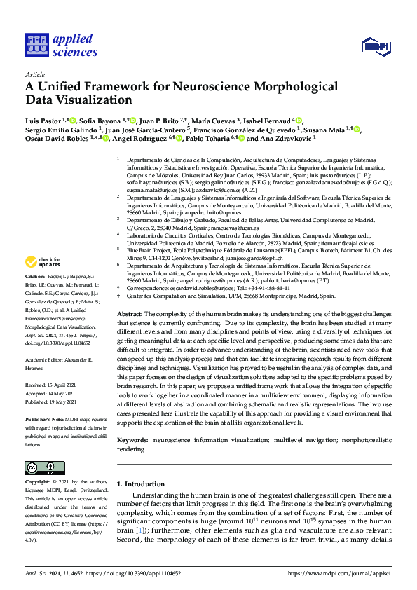 Pdf A Unified Framework For Neuroscience Morphological Data