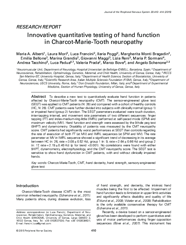 (PDF) Innovative quantitative testing of hand function in Charcot-Marie ...