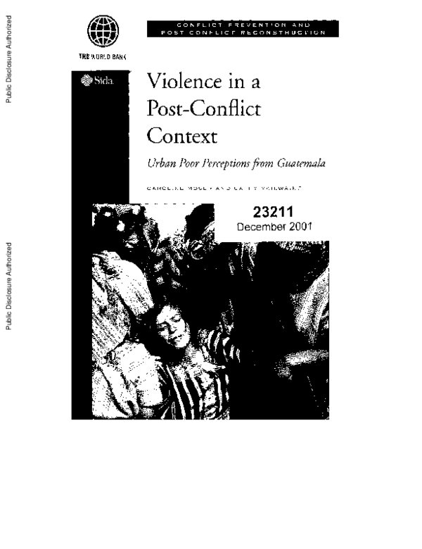 (PDF) CONFLICT PREVENTION AND POST-CONFLICT RECONSTRUCTION TIff WORLD ...