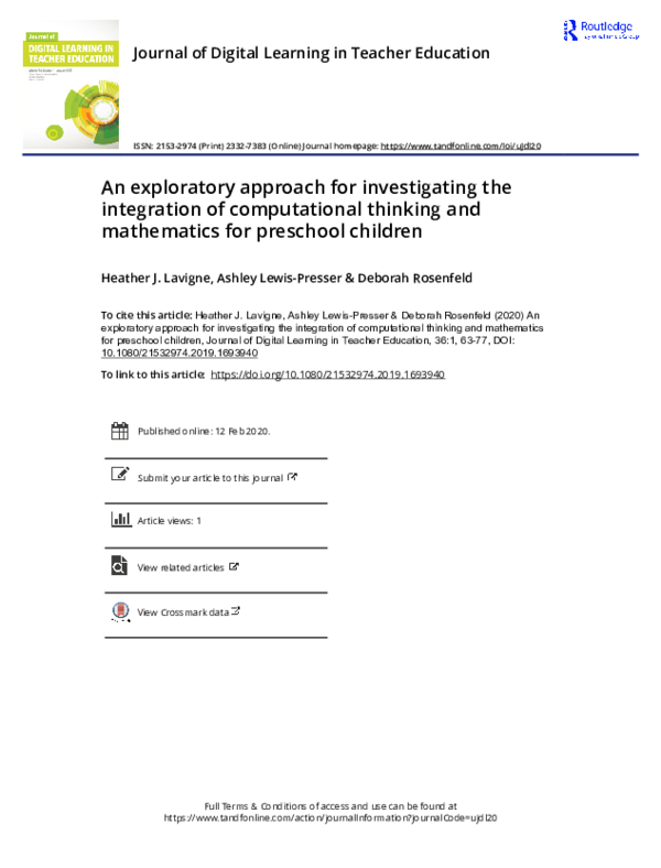 (PDF) An exploratory approach for investigating the integration of ...