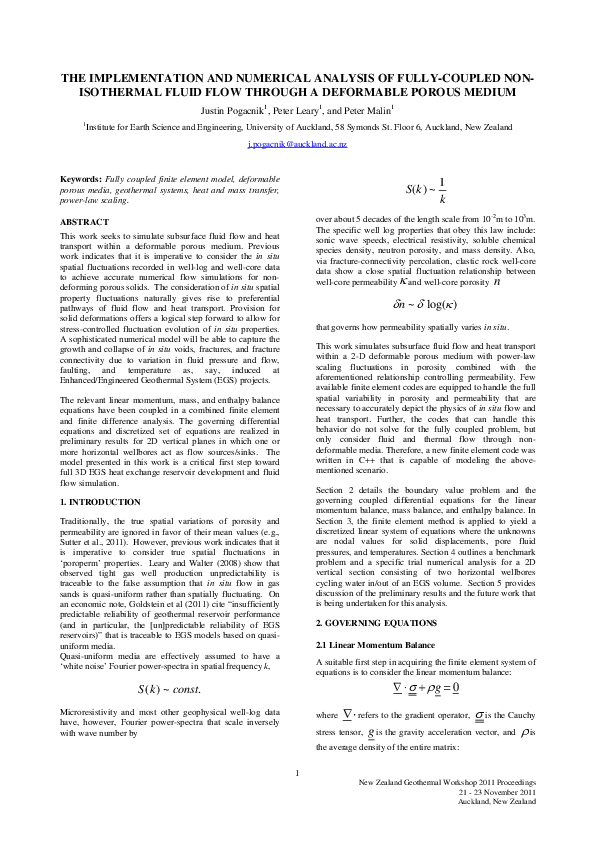 (PDF) Implementation and numerical analysis of fullycoupled non ...